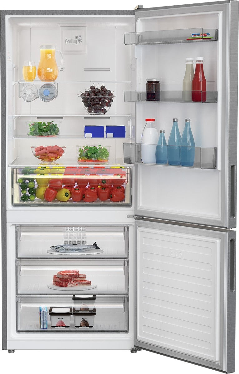 28" Counter-Depth Bottom Freezer Refrigerator, Pocket Handle, ENERGY S ...